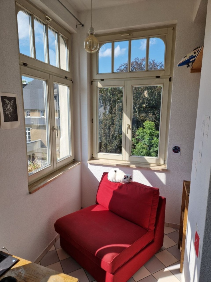 Gemütliches Zimmer mit kleinem Erker in 4er WG - WG Zimmer Halle (Saale)-Giebichenstein